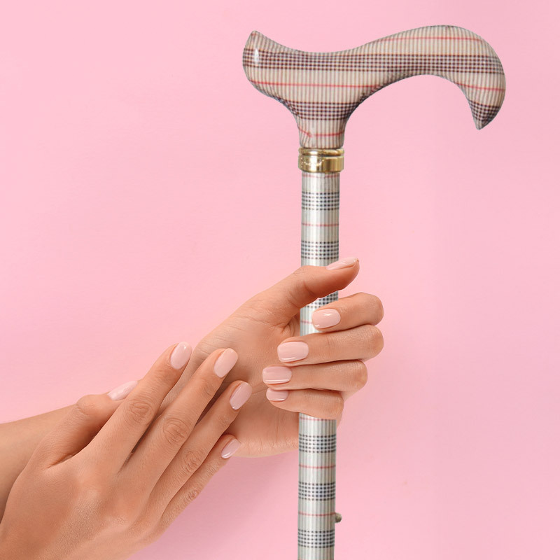 Walking Sticks to Complement Pink Nails - WalkingSticks.co.uk