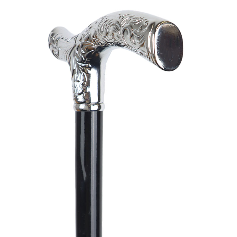 Chrome Plated Handle Walking Sticks - WalkingSticks.co.uk