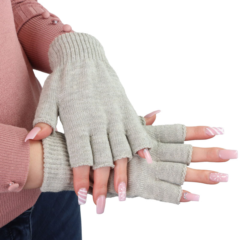 Fingerless Gloves With Silver - WalkingSticks.co.uk