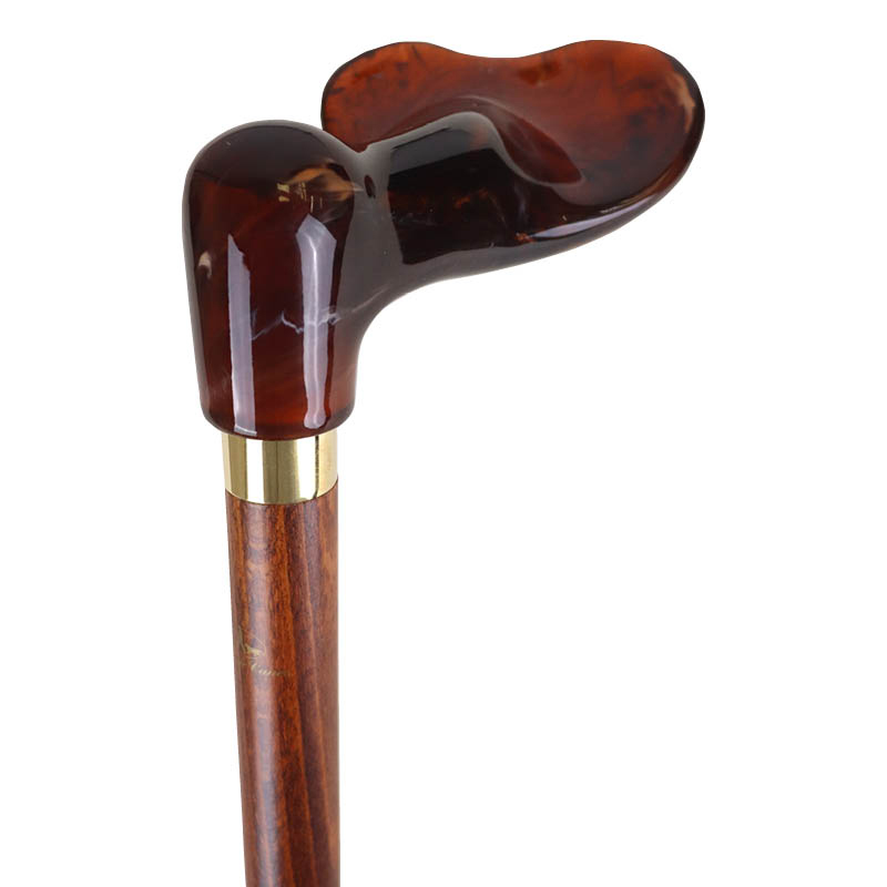 Left-Handed Dark Fischer Walking Stick - WalkingSticks.co.uk