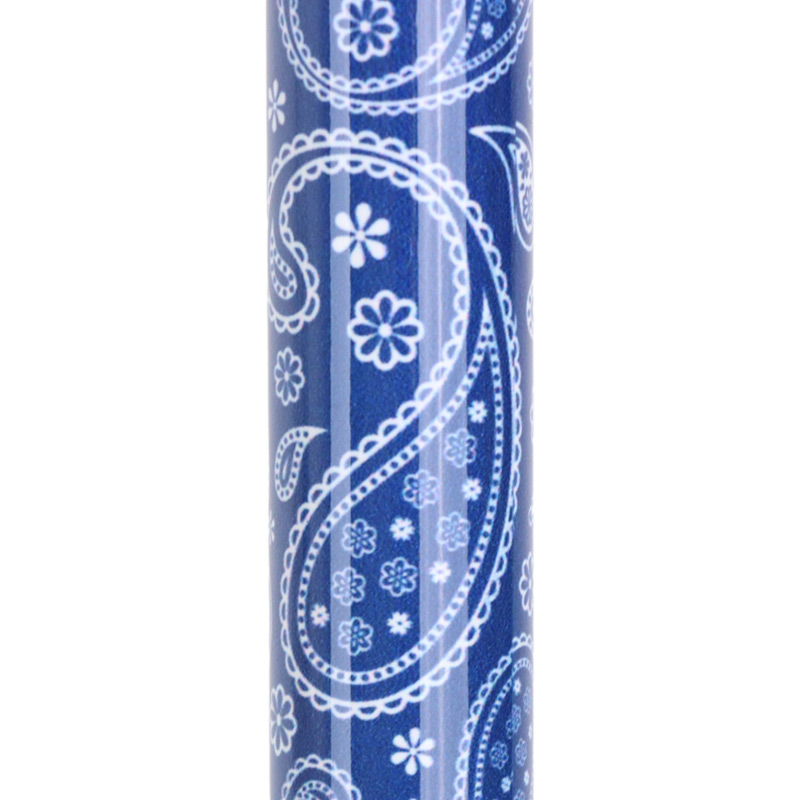 Ziggy Blue Paisley Adjustable Stick - WalkingSticks.co.uk