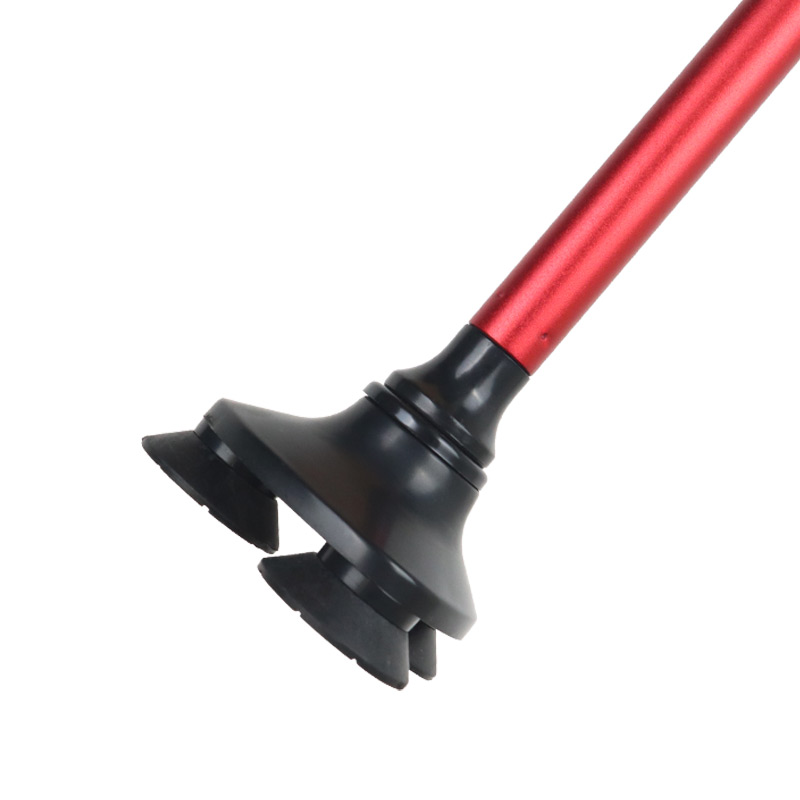 Burgundy Tribase Adjustable Folding Stick - WalkingSticks.co.uk