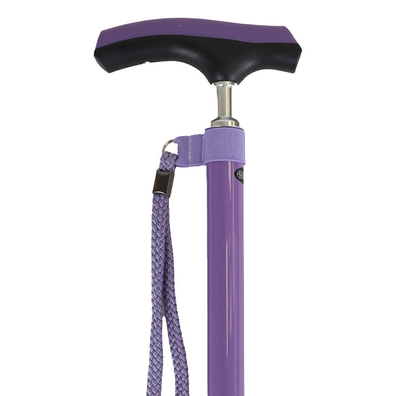 Ziggy Purple Rubber Grip Walking Cane - WalkingSticks.co.uk