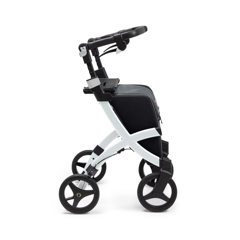 Rollz Flex 2.0 Pebble White Rollator - WalkingSticks.co.uk