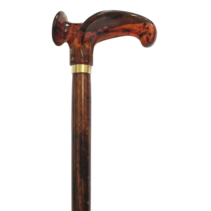 Imitation Amber Ergonomic Handle Cane - WalkingSticks.co.uk