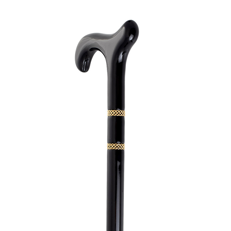 Dark Grey Derby Handle Walking Stick - WalkingSticks.co.uk