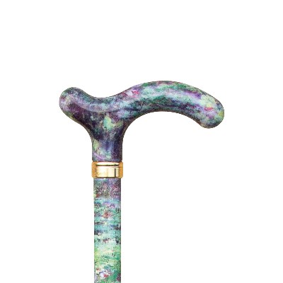 Monet Lily Adjustable Petite Walking Stick - WalkingSticks.co.uk