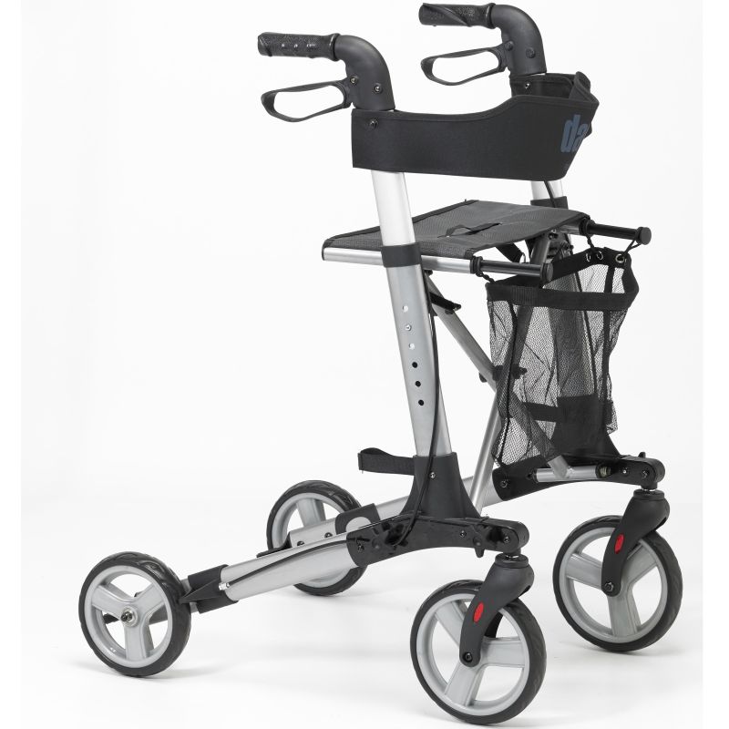 Deluxe Folding Lightweight Rollator - WalkingSticks.co.uk