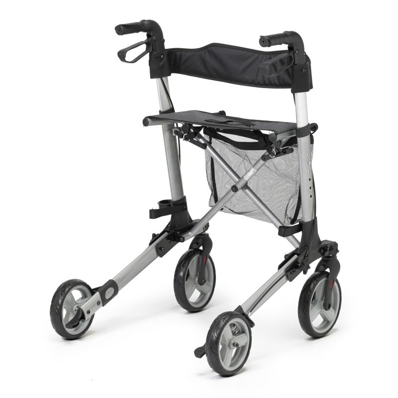 Deluxe Folding Lightweight Rollator - WalkingSticks.co.uk