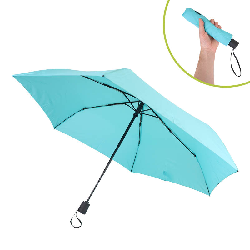 Doppler Zero Magic Auto Umbrella Aqua - WalkingSticks.co.uk