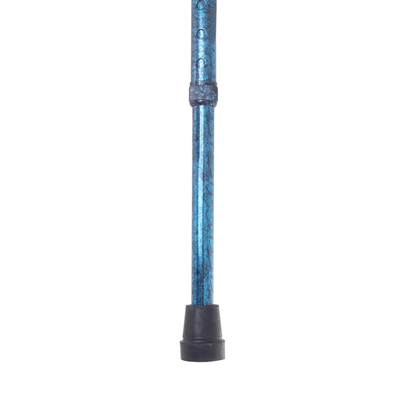 Blue Crackle Walking Stick Gel Handle - WalkingSticks.co.uk