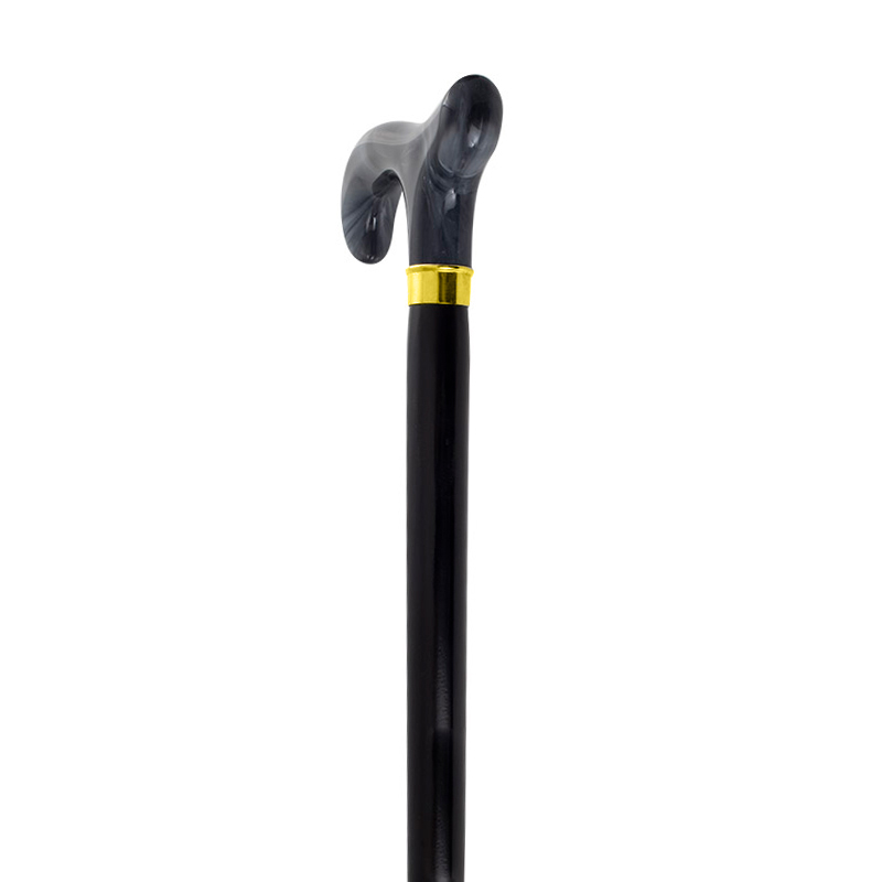 Buffalo Horn Derby Handle Ebony Cane - WalkingSticks.co.uk