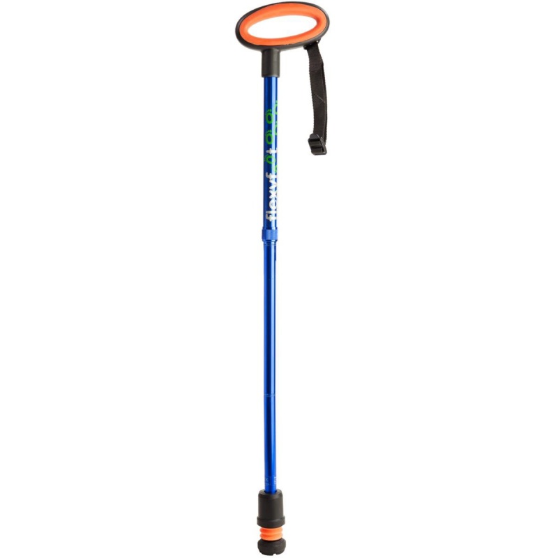 Flexyfoot Blue Folding Walking Stick - WalkingSticks.co.uk
