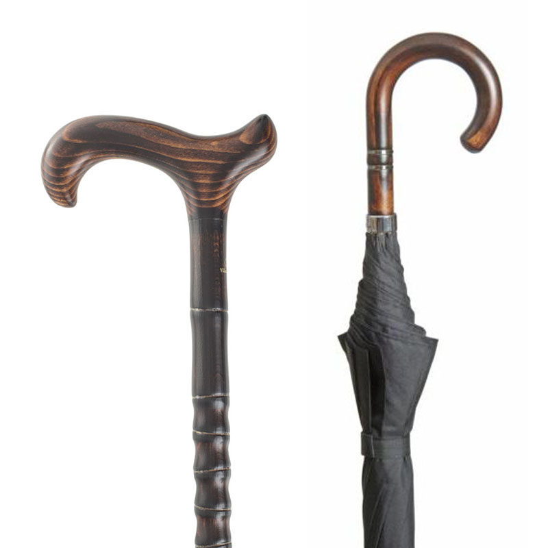 Gentleman's Cane and Umbrella Set - WalkingSticks.co.uk