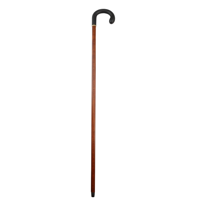 Hardwood Cane with Soft Crook Handle - WalkingSticks.co.uk