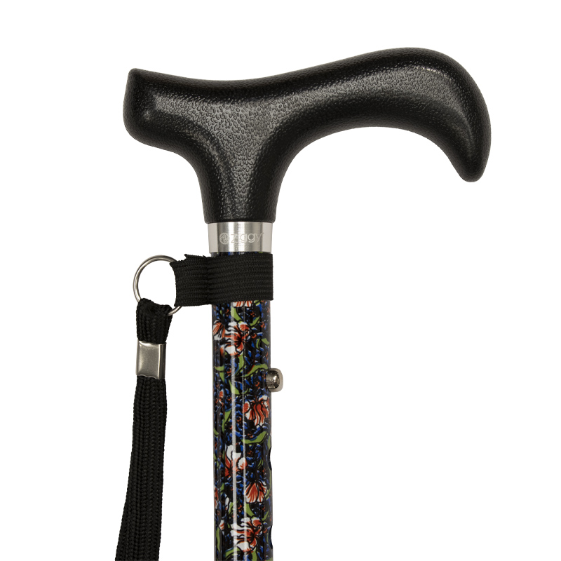 Mini Folding Blue Morris Walking Stick - WalkingSticks.co.uk