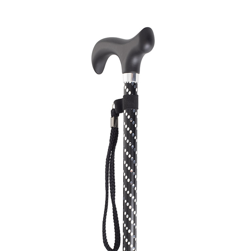 Adjustable Sassy Black Engraved Stick - WalkingSticks.co.uk