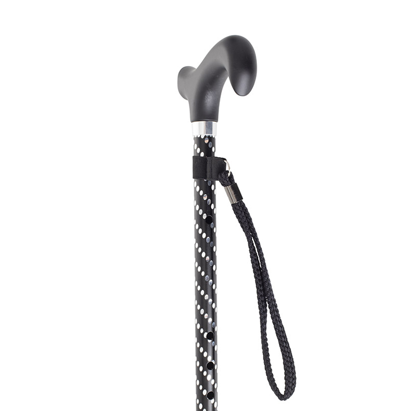 Adjustable Sassy Black Engraved Stick - WalkingSticks.co.uk