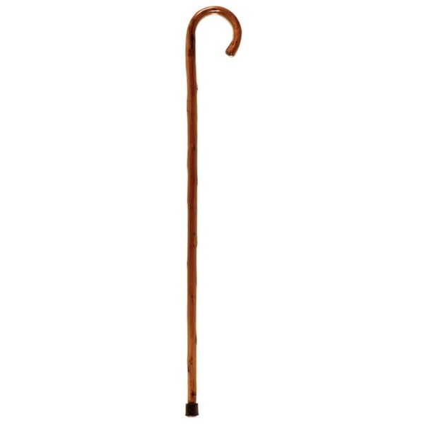 Mahogany Stained Chestnut Crook - WalkingSticks.co.uk