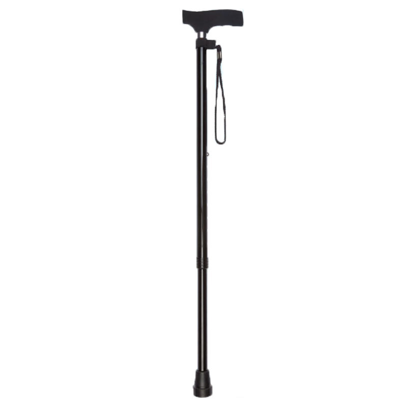 Silicone Handle Black Walking Stick - WalkingSticks.co.uk