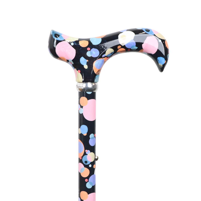 Adjustable Walking Stick with Modernist Cosmos - WalkingSticks.co.uk