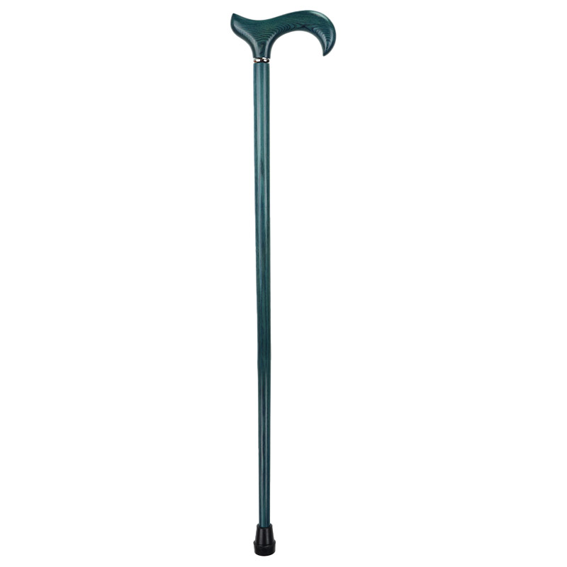 Teal Derby-Handle Walking Stick - WalkingSticks.co.uk