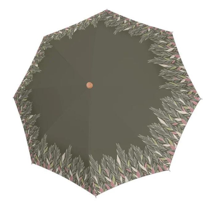 Doppler Nature Mini Eco Umbrella Olive - WalkingSticks.co.uk