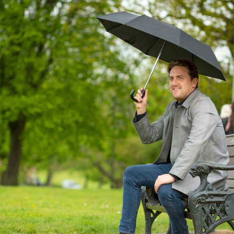 Fulton Open & Close Crook-Handle Umbrella - WalkingSticks.co.uk