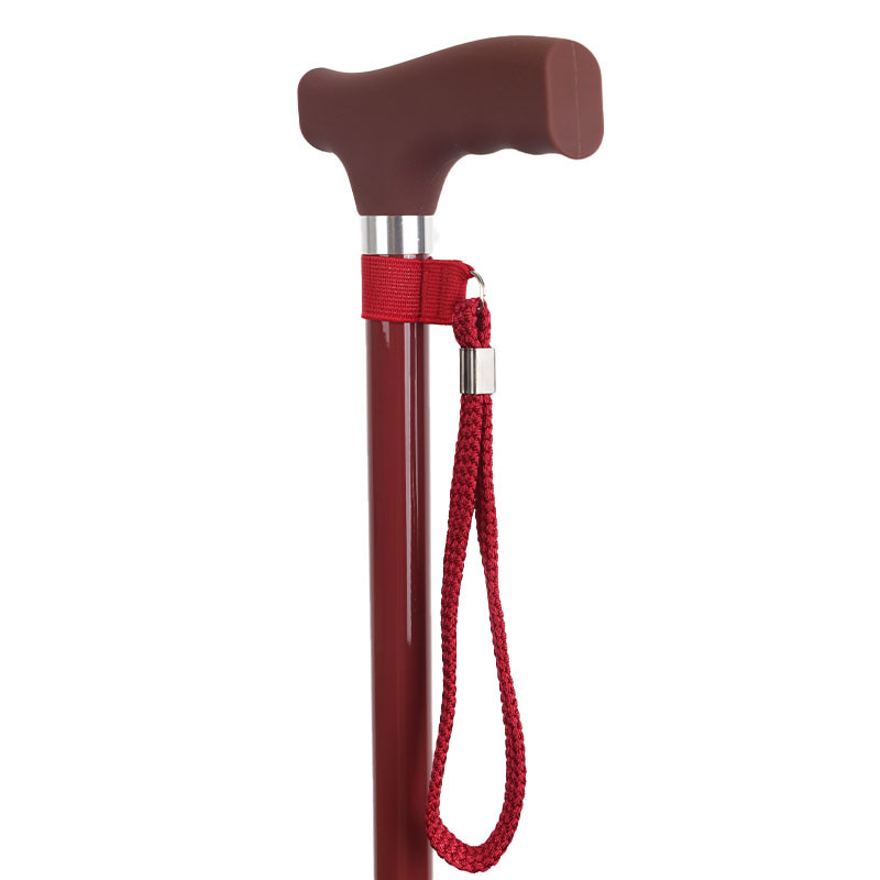 Burgundy Silicone Crutch Handle Stick - WalkingSticks.co.uk