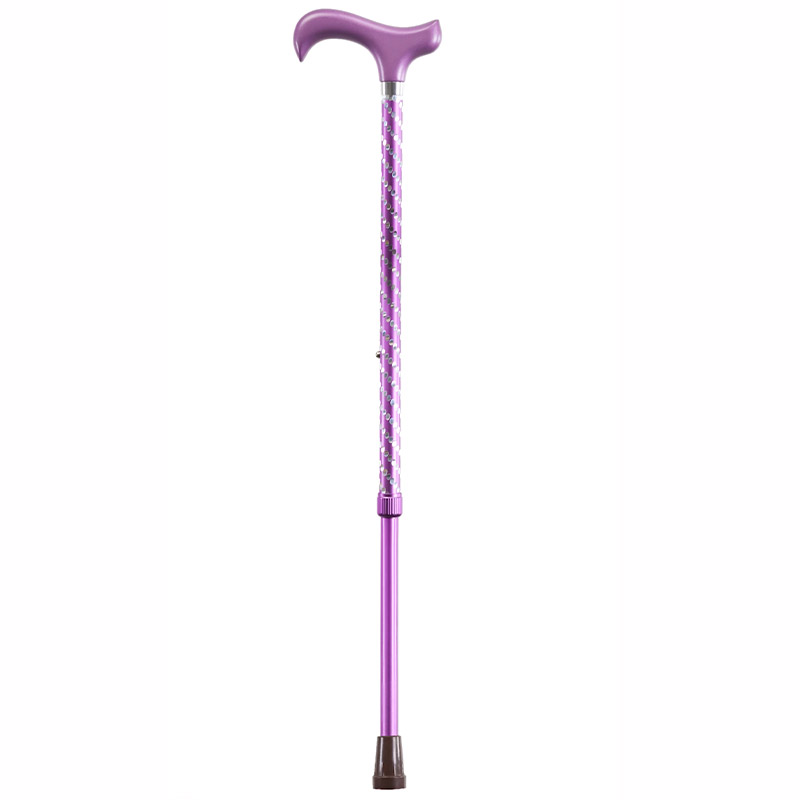 Sassy Purple Engraved Derby Stick - WalkingSticks.co.uk