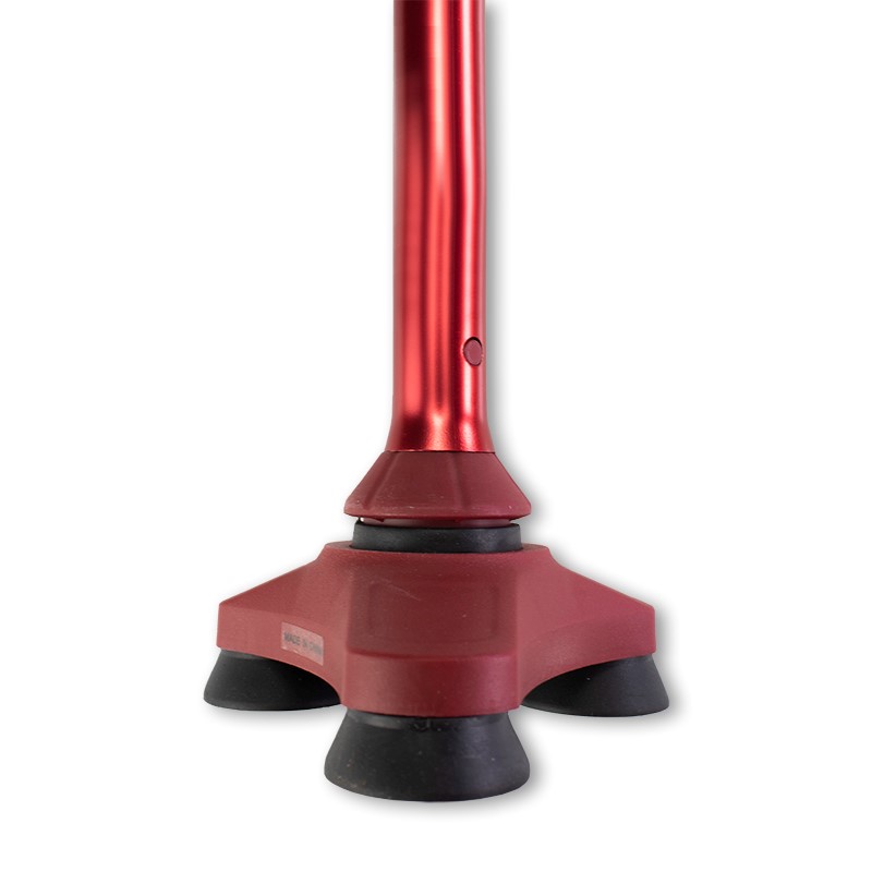 HurryCane Red Walking Stick - WalkingSticks.co.uk