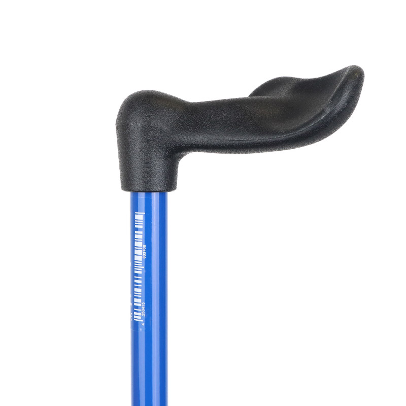 Ossenberg Fischer Blue Walking Stick Right - WalkingSticks.co.uk