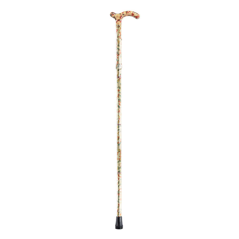 Petite Adjustable Folding Floral Cane - WalkingSticks.co.uk