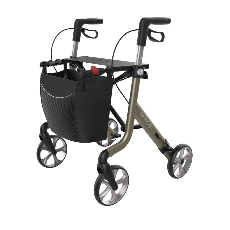 Rehasense Space LX Rollator (Champagne) - WalkingSticks.co.uk