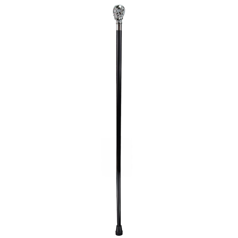 Skull Handle Chrome Dress Cane - WalkingSticks.co.uk