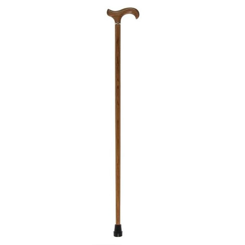 Zebrawood Cane w/ Chrome Derby Handle - WalkingSticks.co.uk