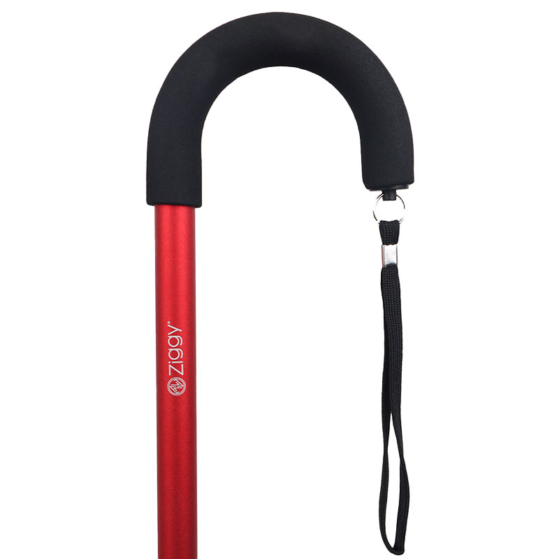 Ziggy Burgundy Adjustable Walking Stick - WalkingSticks.co.uk