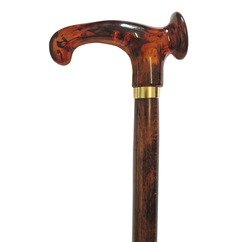 Imitation Amber Ergonomic Handle Cane - WalkingSticks.co.uk