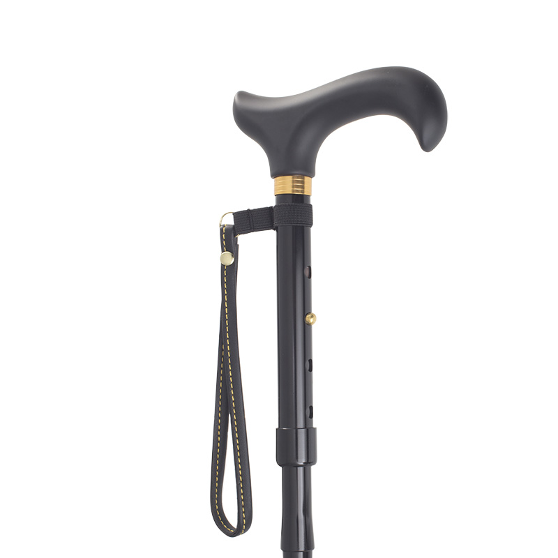 Mini Folding Black Derby Walking Stick - WalkingSticks.co.uk