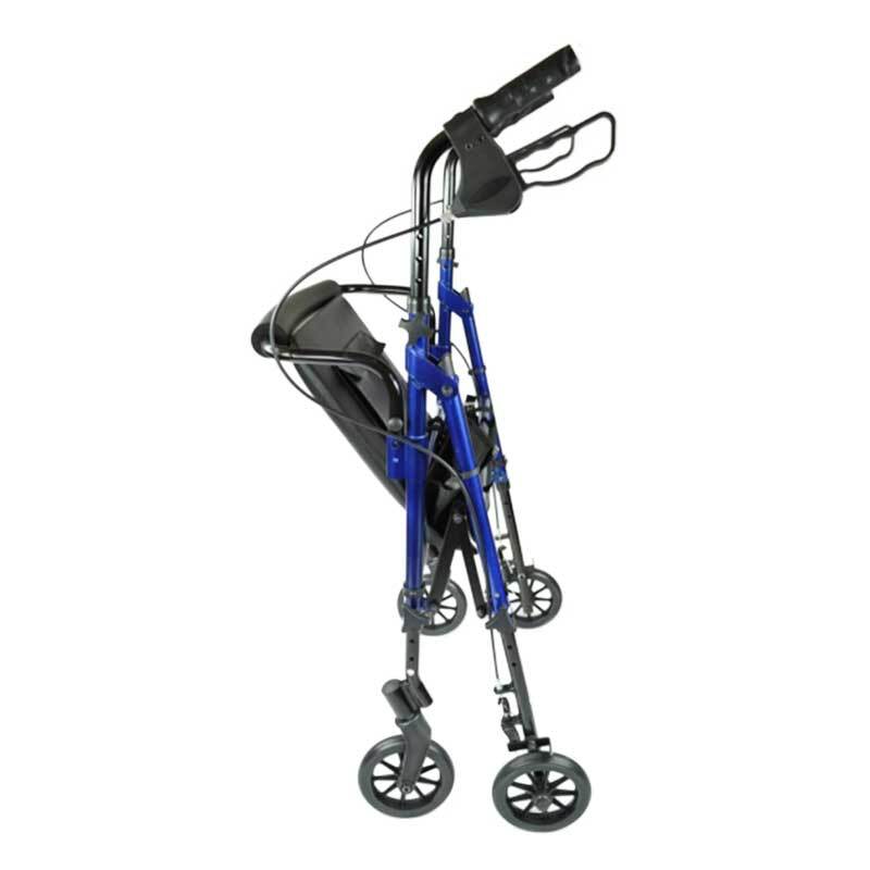 Compact Folding Rollator (Blue) - WalkingSticks.co.uk