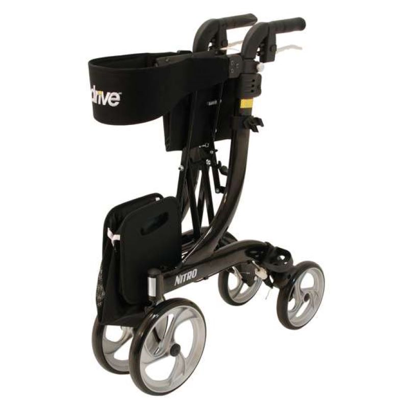 Drive Medical Black Nitro Rollator - WalkingSticks.co.uk