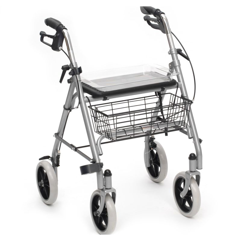 Drive Medical Silver SR8 Steel Rollator - WalkingSticks.co.uk