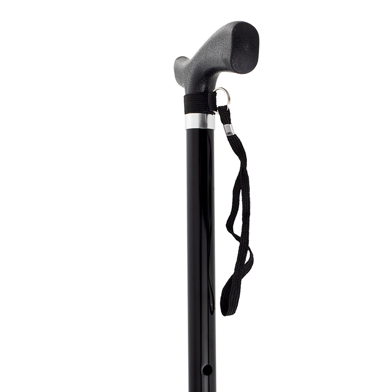 Black Height-Adjustable Walking Stick - WalkingSticks.co.uk