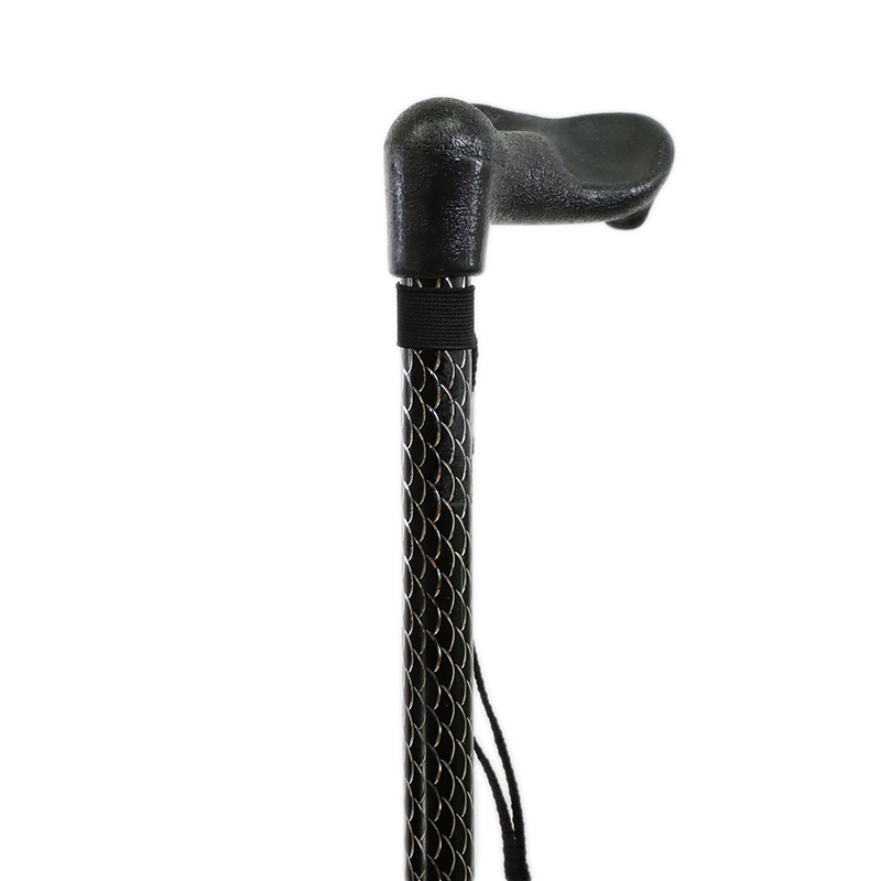Etched Black Adjustable Walking Stick - WalkingSticks.co.uk