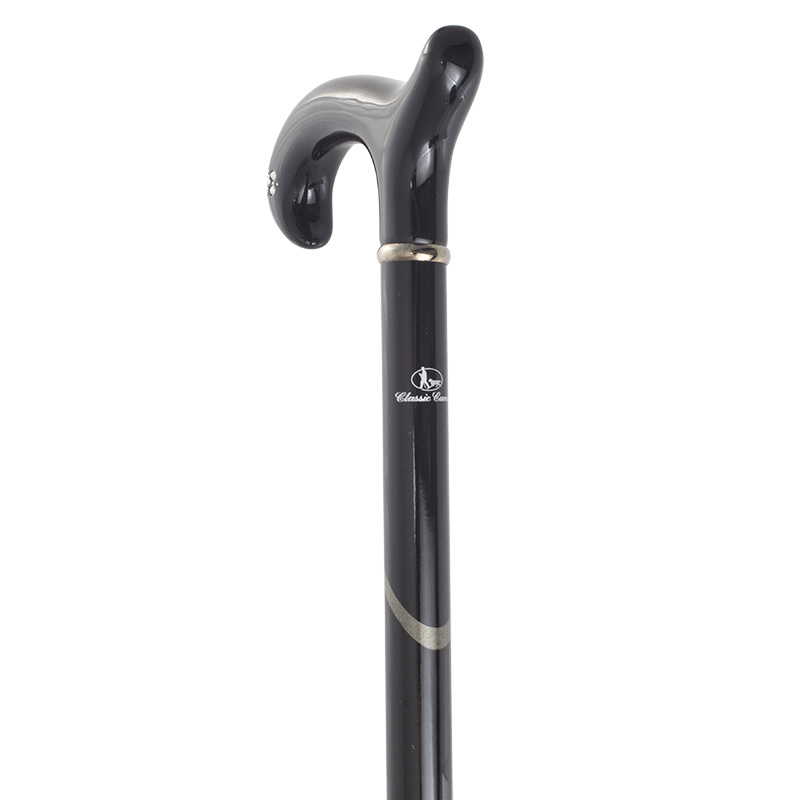 Ladies Evening Derby Cane w/ Swarovski - WalkingSticks.co.uk