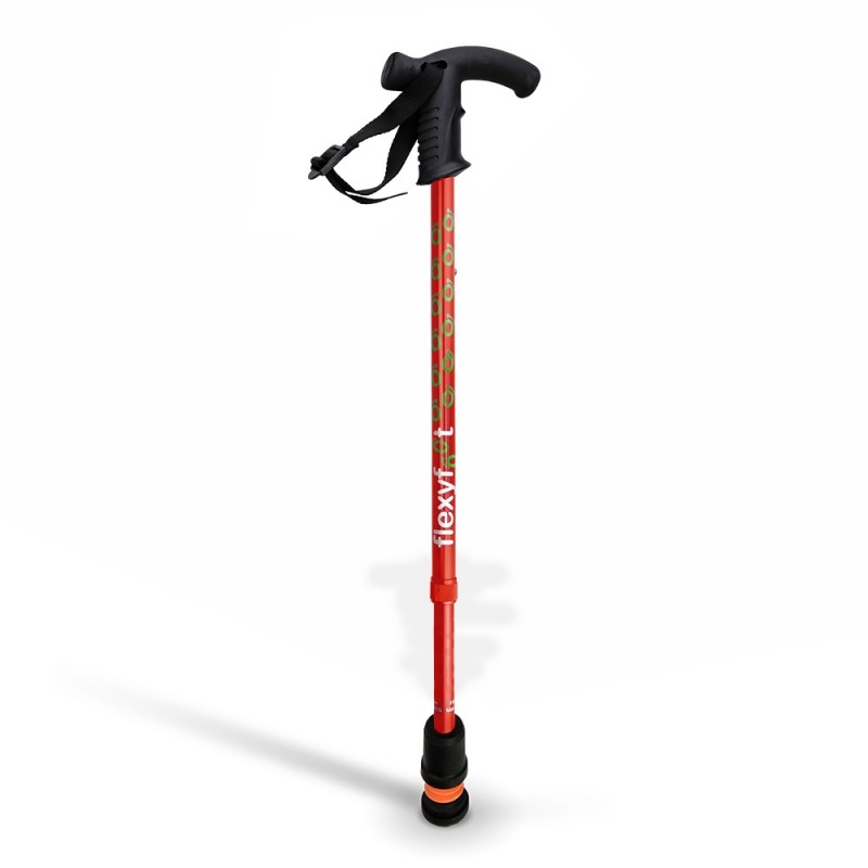 Flexyfoot Derby Red Walking Stick - WalkingSticks.co.uk