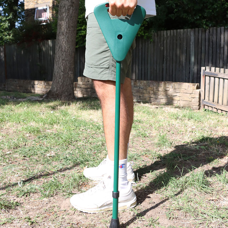 Flipstick Green Adjustable Seat Stick - WalkingSticks.co.uk