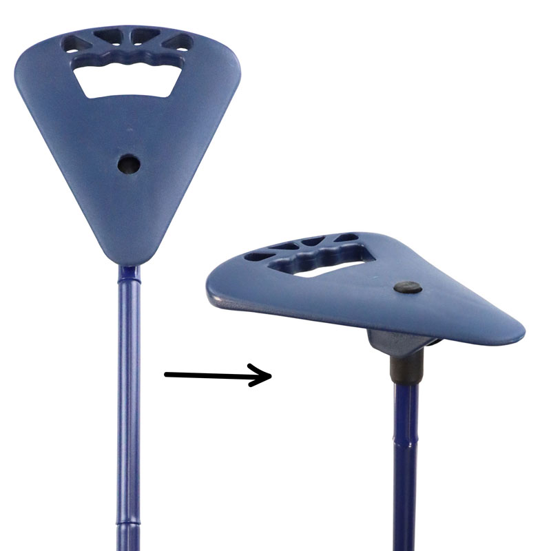 Flipstick Blue Foldaway Seat Stick - WalkingSticks.co.uk