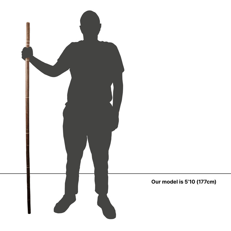 Traditional Hazel Wood Scout Staff - WalkingSticks.co.uk