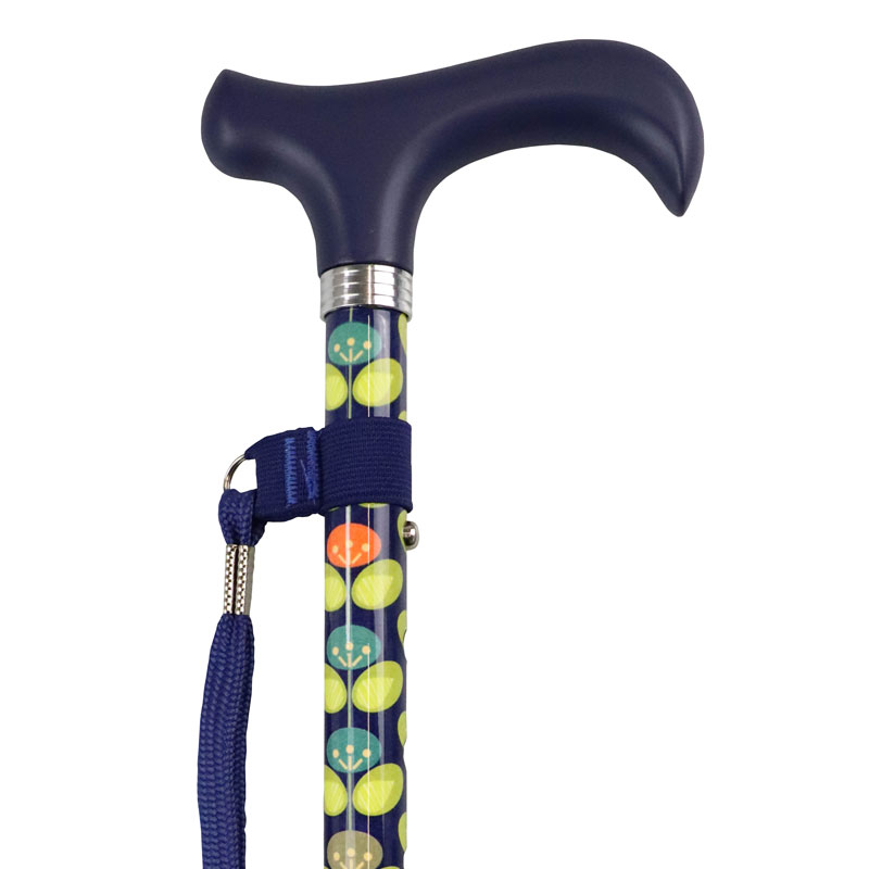 Mini Folding Oval Leaf Walking Stick - WalkingSticks.co.uk
